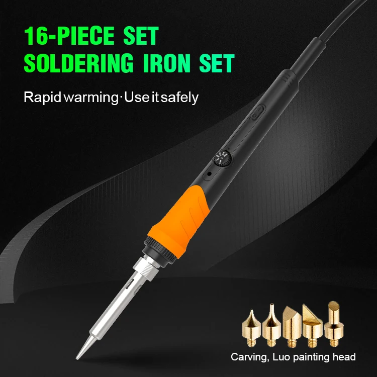 Wood Burning Kit Pyrography Set with Adjustable Temperature Soldering ...