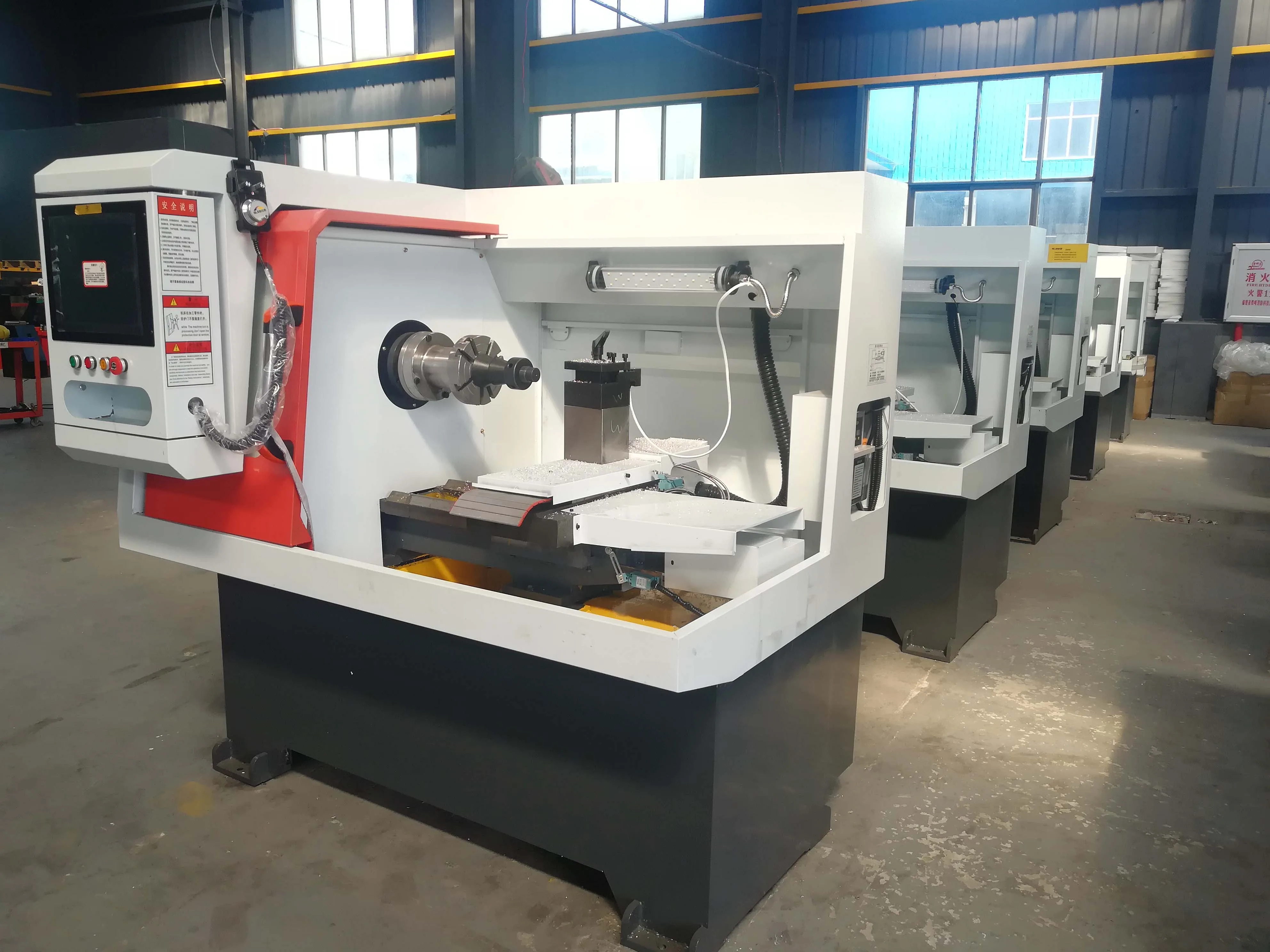 High-accuracy Car Lathe Rim Aluminium Diamond Cutting Machine