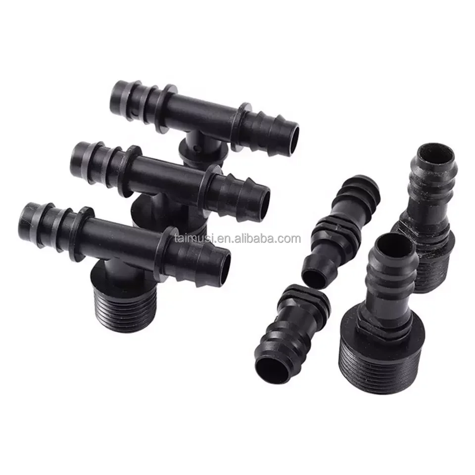 Garden Micro Drip Irrigation Plastic Water Pipe DN16 Hose Adapter 1/2 3 ...