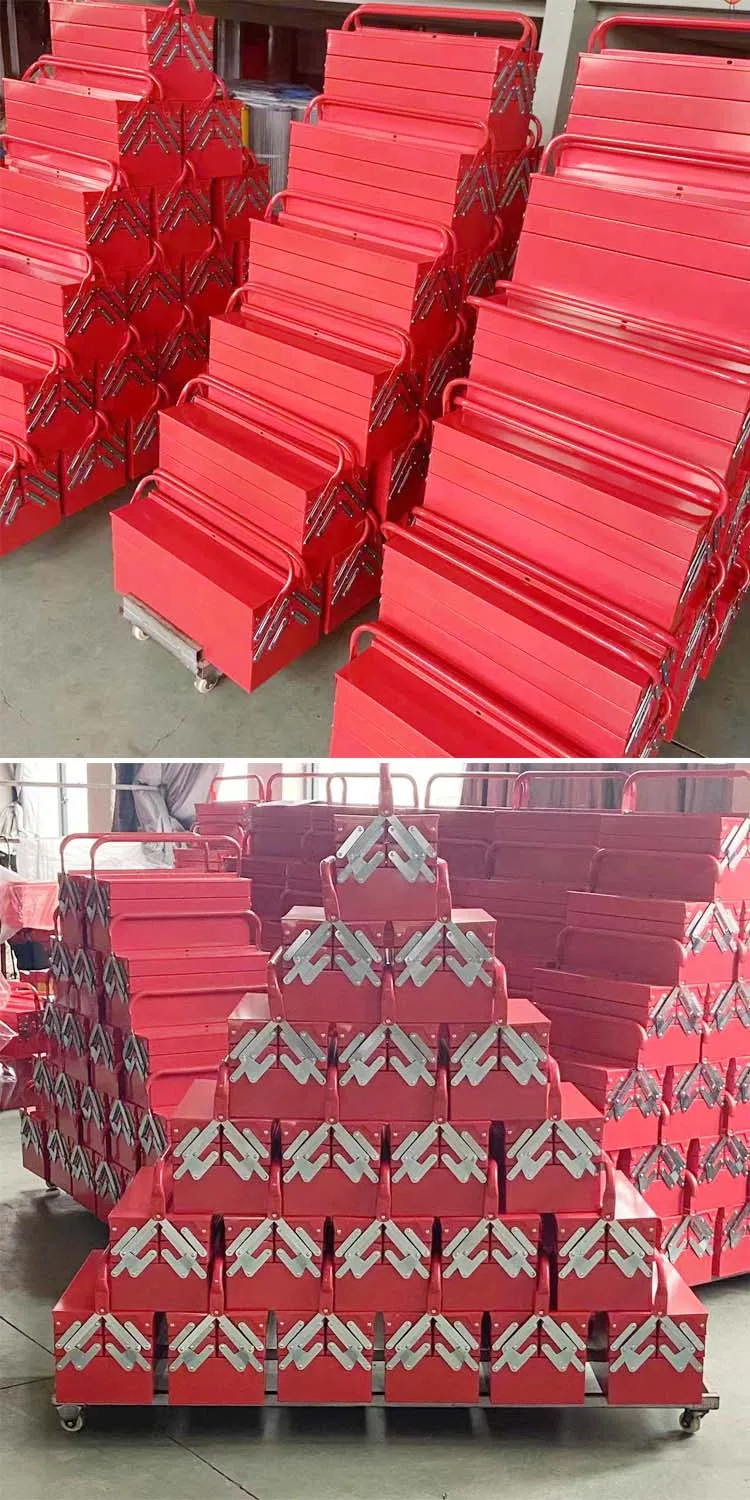 Metal Machine Tool Box With Lock Professional Tools Storage Box With ...