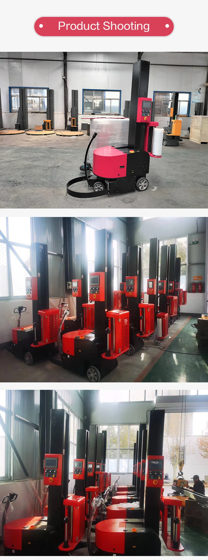 Robowrapper Self Propelled Mobile Robotic Pallet Stretch Wrap