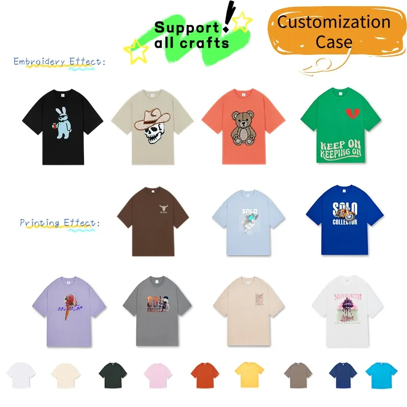 Custom Mens Oversize T-shirt Print Logo 100% Cotton Plus Size Tee Shirt ...