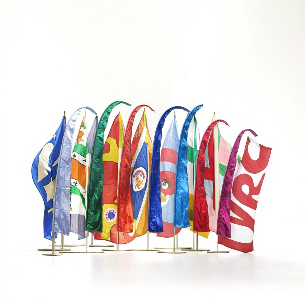 Wholesale Cheap Printing 4m Big rainbow Bali Decorative Outdoor Flags ...