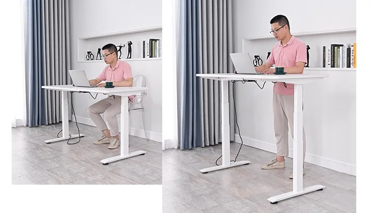 Okin Design Lift Home Table Height Sit Stand Electric Office Desk ...