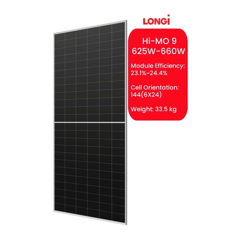 Longi Himo 9 660w Bifacial Mono N-type Bc Cell Double Glass Solar Panel ...