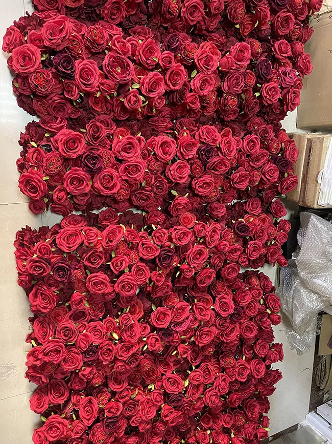 IFG Deep Red Big Flower Ball Arrangements for Wedding Decor