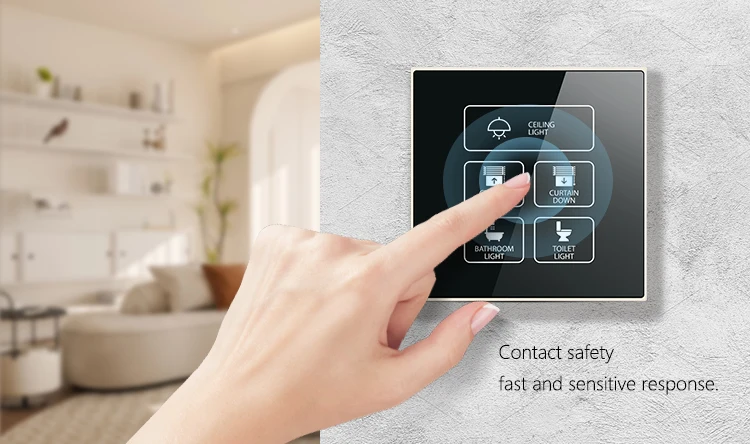 18E Series-Rs485 12-24V MODBUS Luxury Hotel Smart Touch Panel