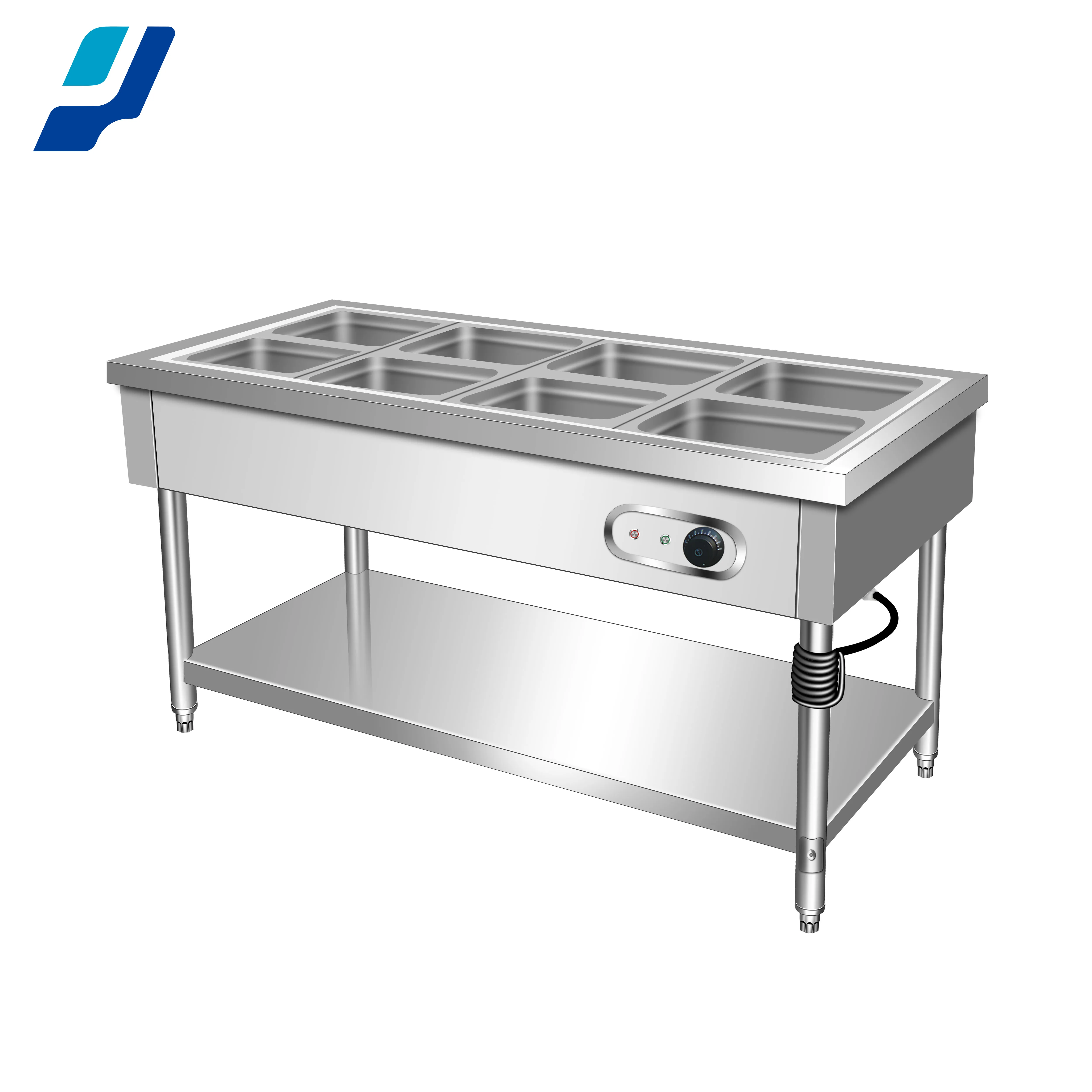 Electric Stainless Steel Kitchen Work Table with food bowl 304 Inox ...