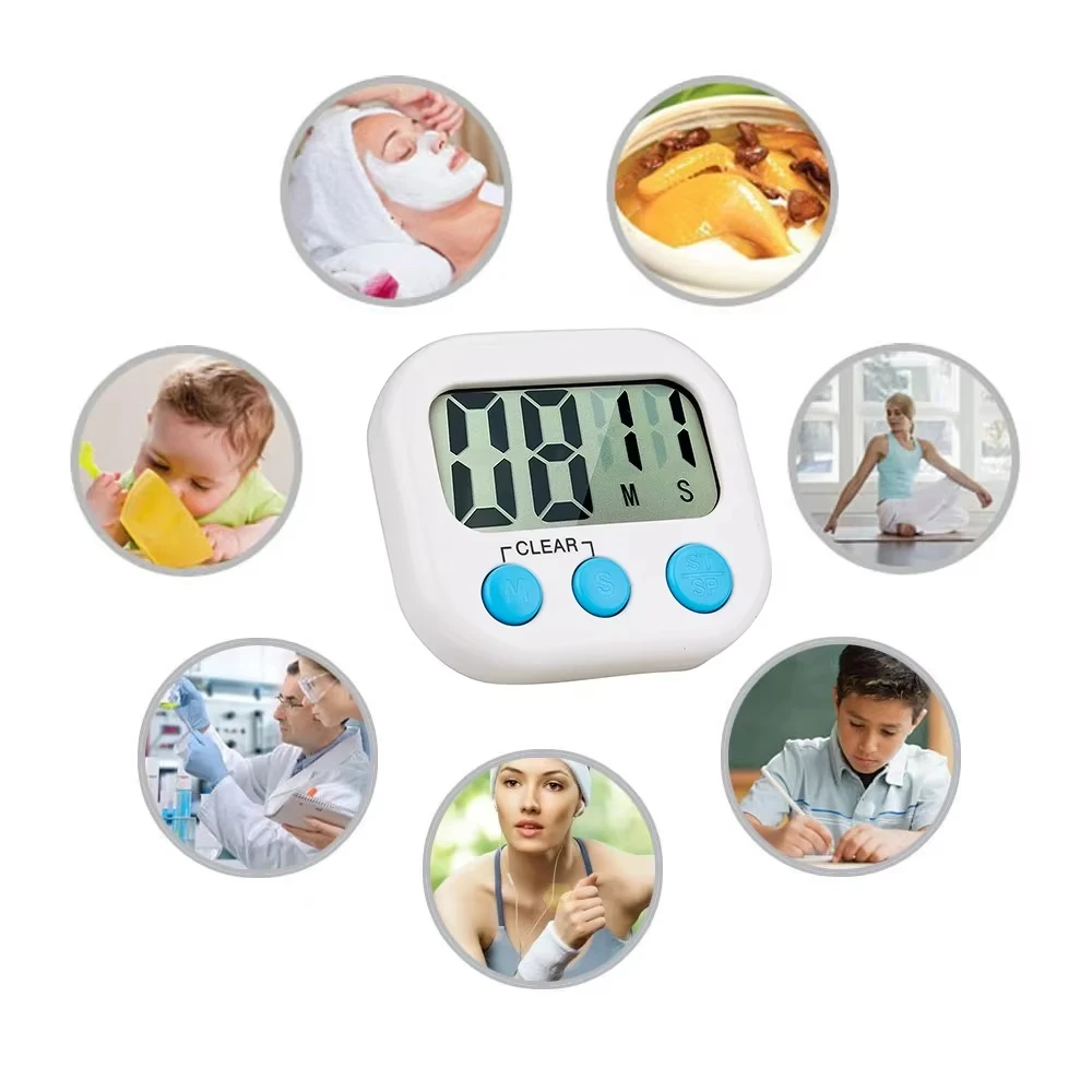 Large Screen LCD Electronic Kitchen Timer with Positive Negative ...