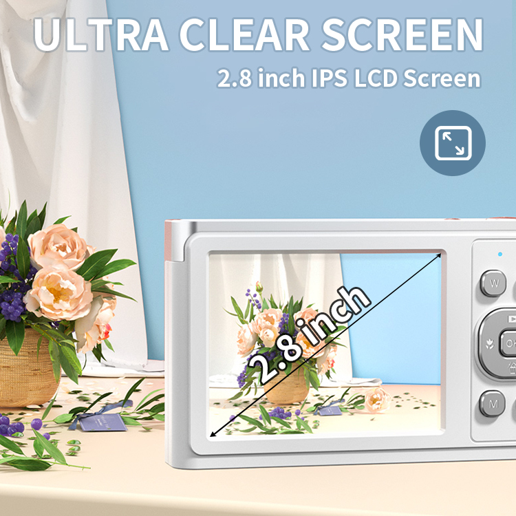 50MP Compact Camera with 3X Optical Zoom & 2.8 Inch Screen