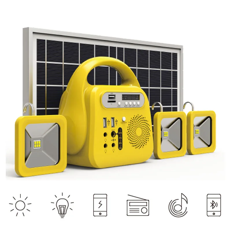 Solar Panel Power Energy System Portable Mini Small Solar Power Home ...
