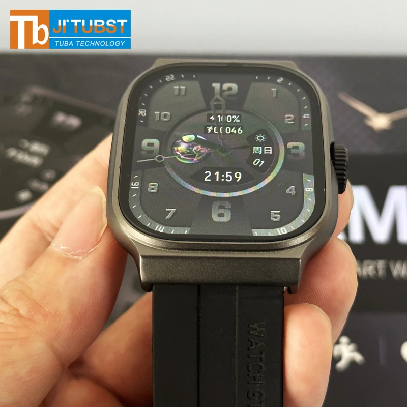 AM9 Smartwatch 2024 - Advanced Fitness Tracker & Heart Rate Monitor