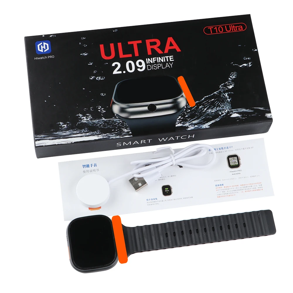 T10 Ultra 2.09 Inches Big Screen Montre Relogio Smartwatch Reloj ...