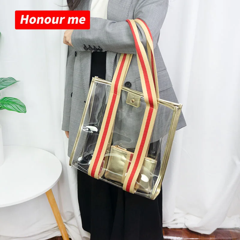 Wholesale Clear PVC Tote Bags - Water Resistant & Stylish