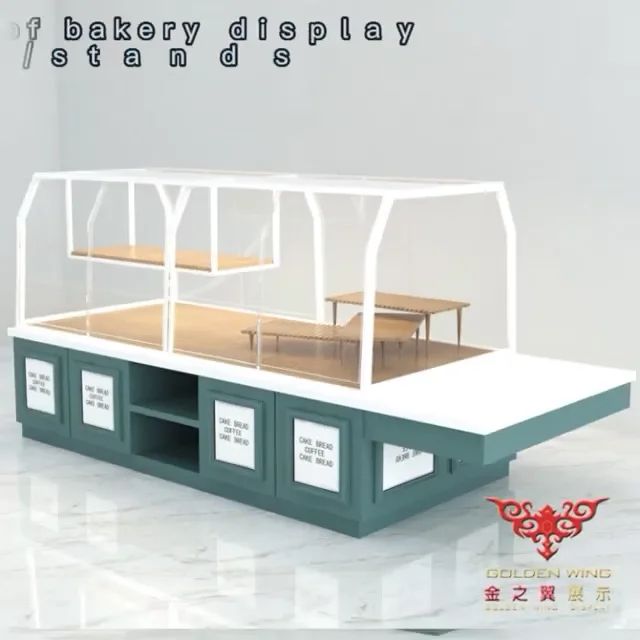 Counter Top Bakery Glass Display Cabinet Bread Display Showcase Dessert ...