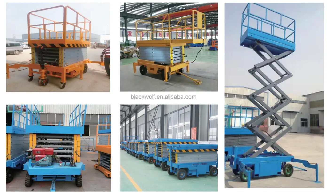 6m Electric Lifting Platform 8m Scissor Lift Platform 12m Foldable ...