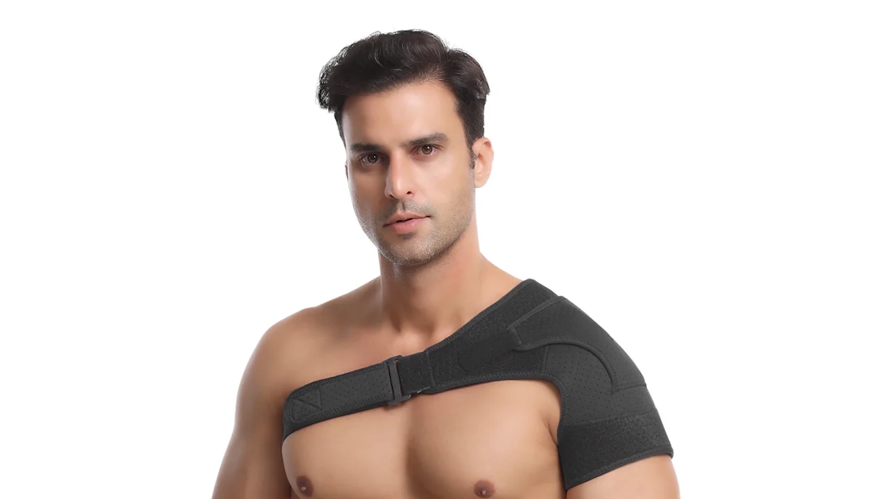 Aolikes Neoprene Shoulder Pad Posture Belt And Spine Protector Shoulder ...