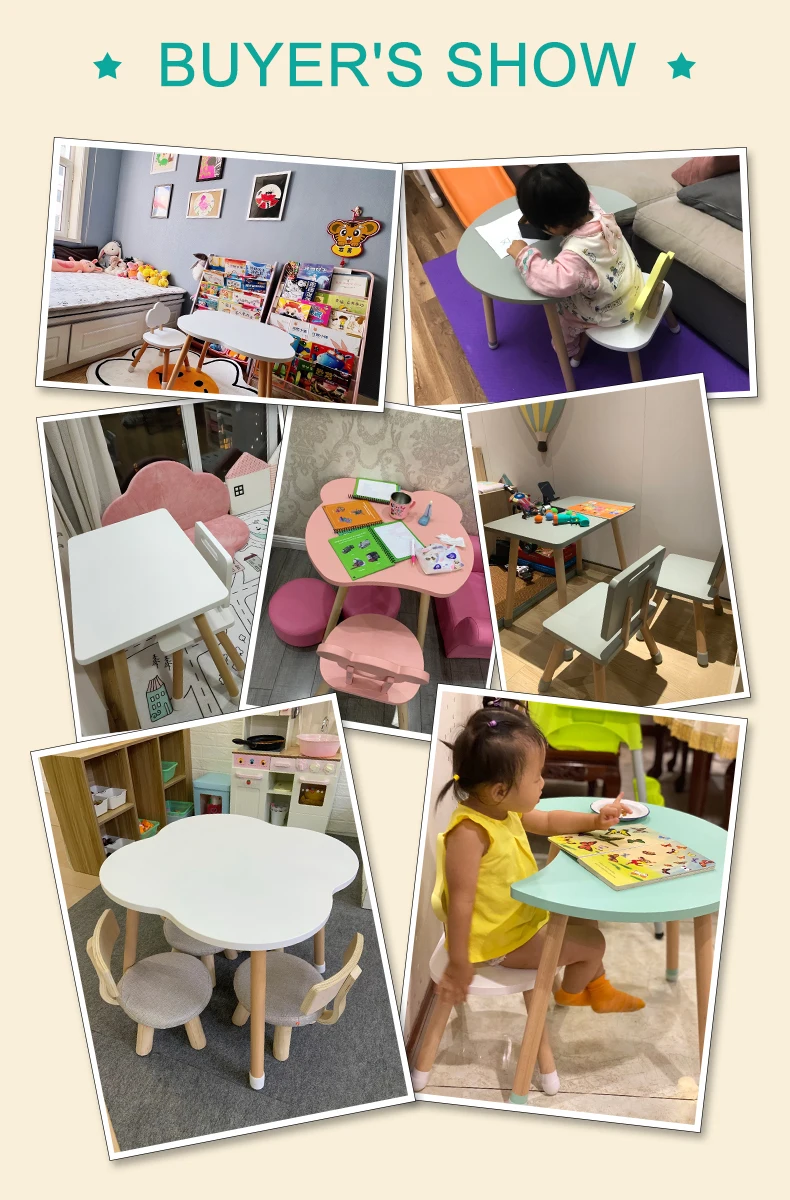 To Series Montessori Kids Children Furniture Presschool Kids Table Wood ...