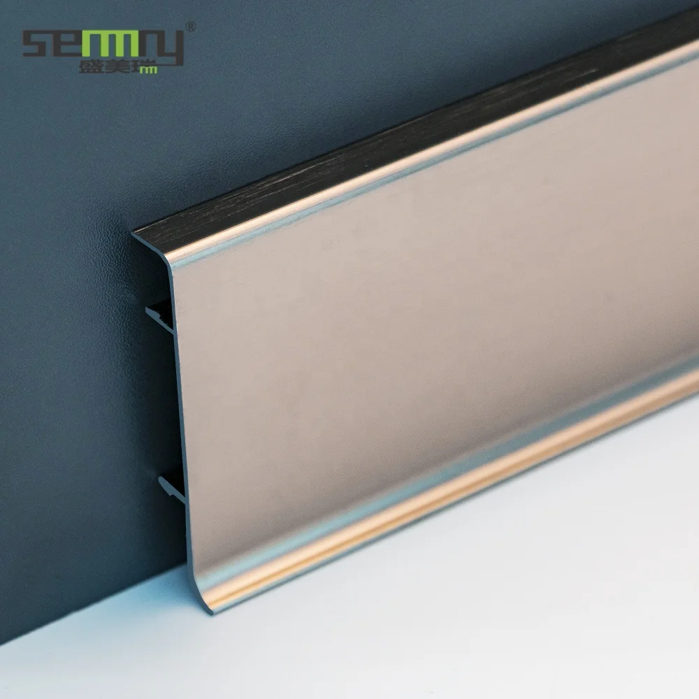 Beautiful Colors Led Aluminium Profile Skirting Metal Trim Wall ...