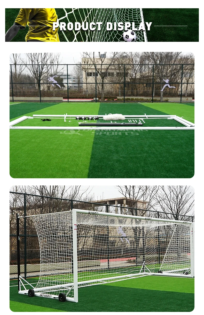 Aluminum Movable Soccer Goal Customizable 12ft X 6ft Professional ...