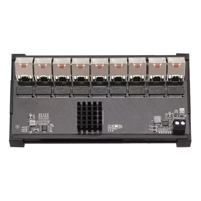 As-hs9e 45 Degree Ethernet Port Industrial Switch 9 Ports 100m Dc Ac ...