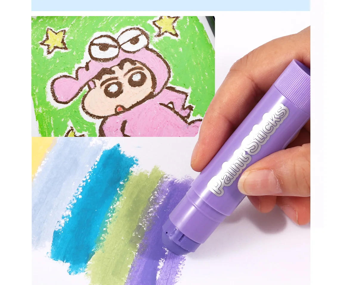 Foska Macaron Color Paint Crayon - 6/12 Colors for Drawing