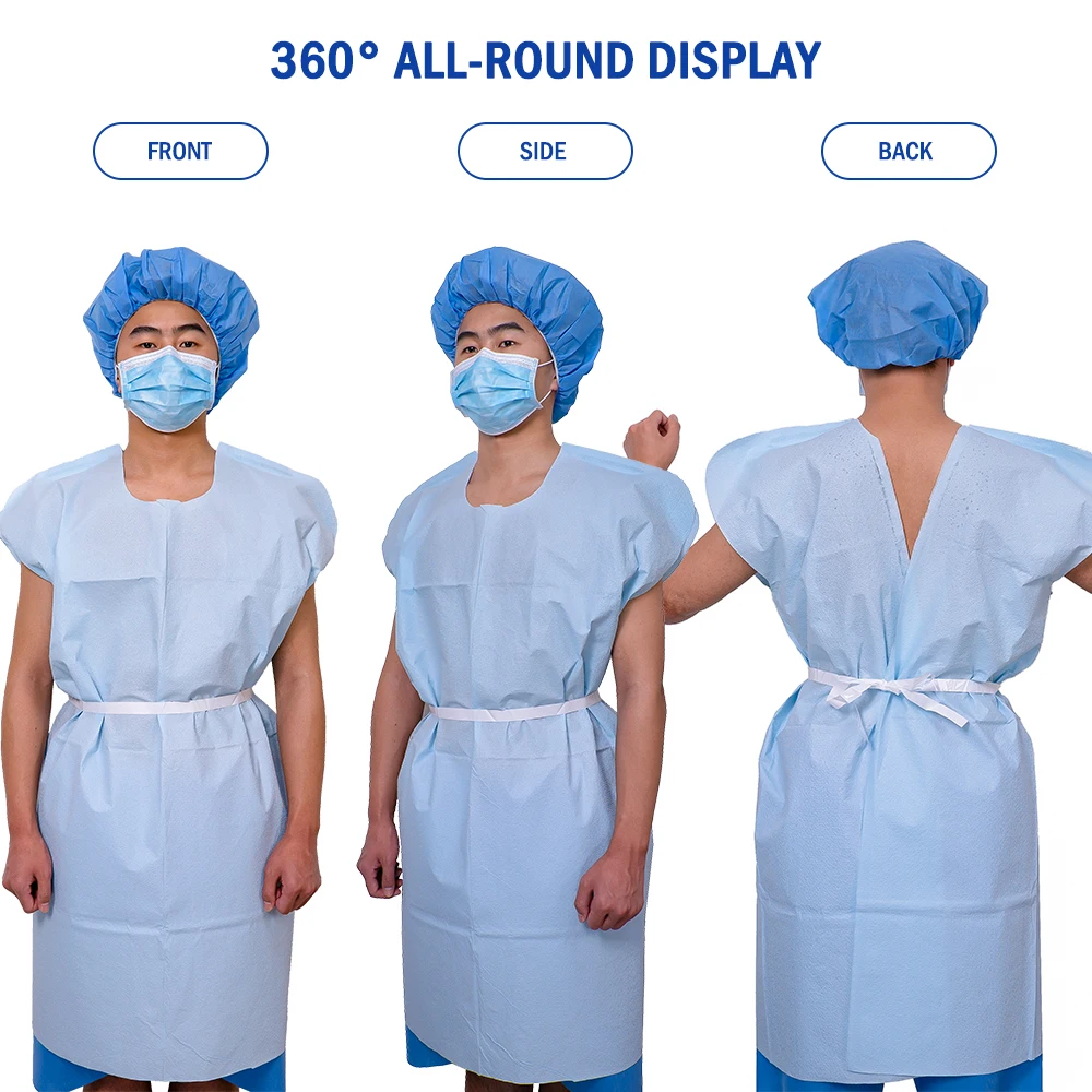 High Quality Cheap Paper Disposable Exam Gowns 2 Plys Tissue Patient ...