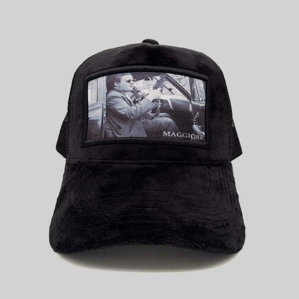 Wholesale Mesh Custom Velvet Trucker Cap 6 Panels Custom Applique Patch ...