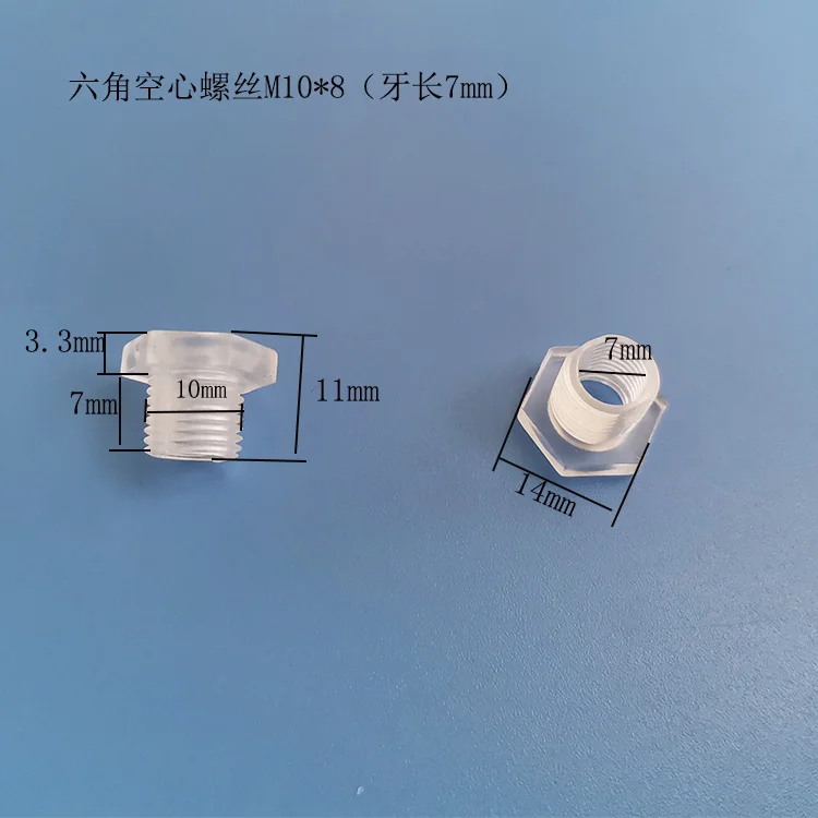M10 Plastic Transparent Screw - Ideal for LED Lamp Holders