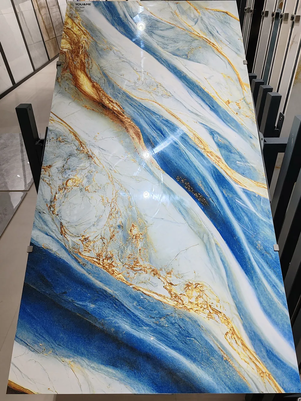 Porcelain Floor Tiles Big Size Glazed Polished Tiles High Glossy 1200 ...