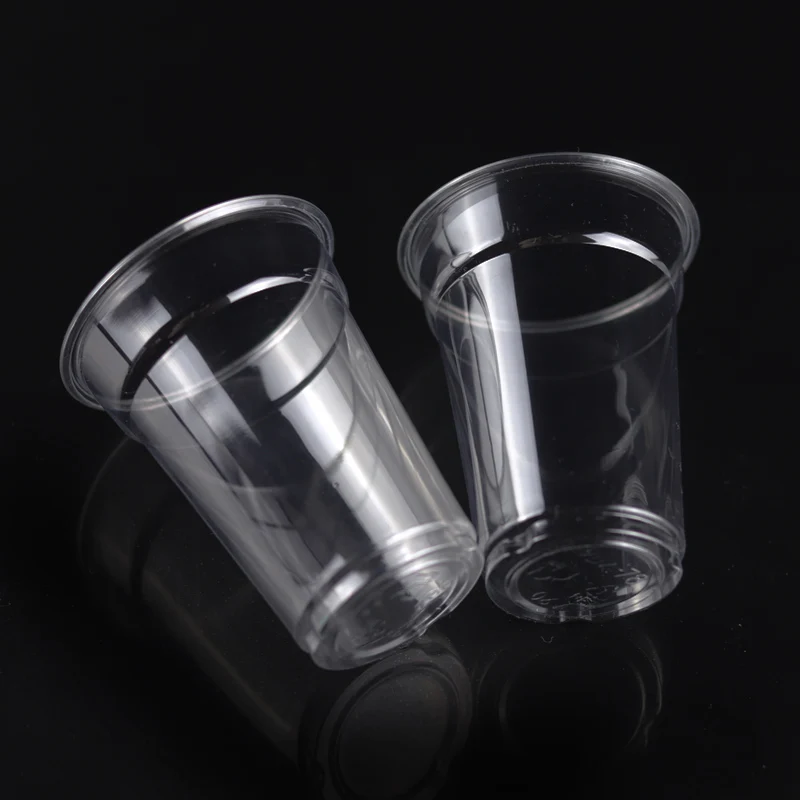 Pet Clear Disposable Plastic Transparent Cups 9oz Cold Drink Plastic ...