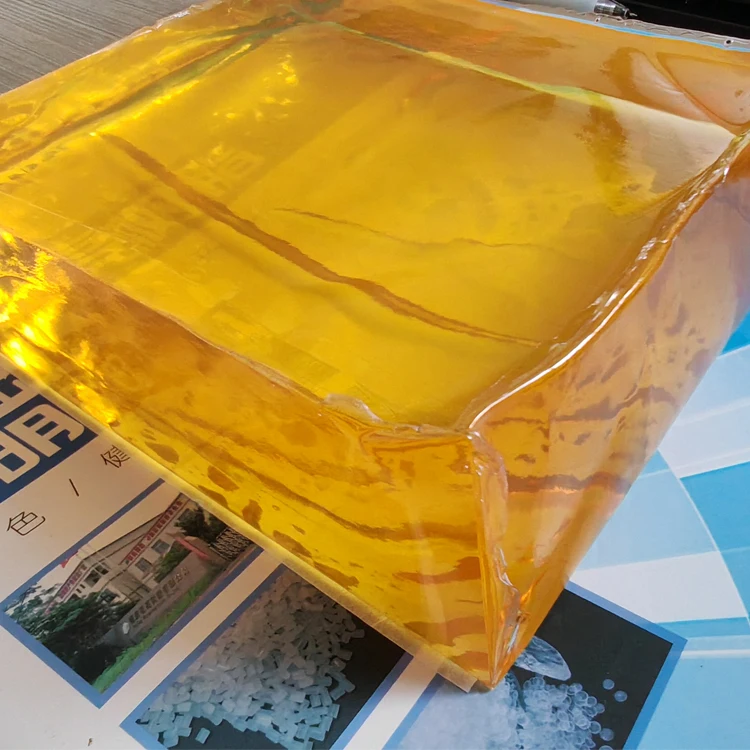 Hot Melt Pressure Sensitive Adhesive Yellow For Pe Plastic Courier Bag ...