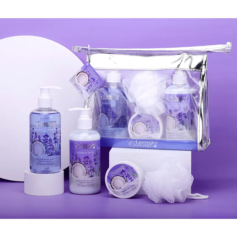 Customized Logo Hotel Products Luxury Promotional Shower Gift Lavender ...