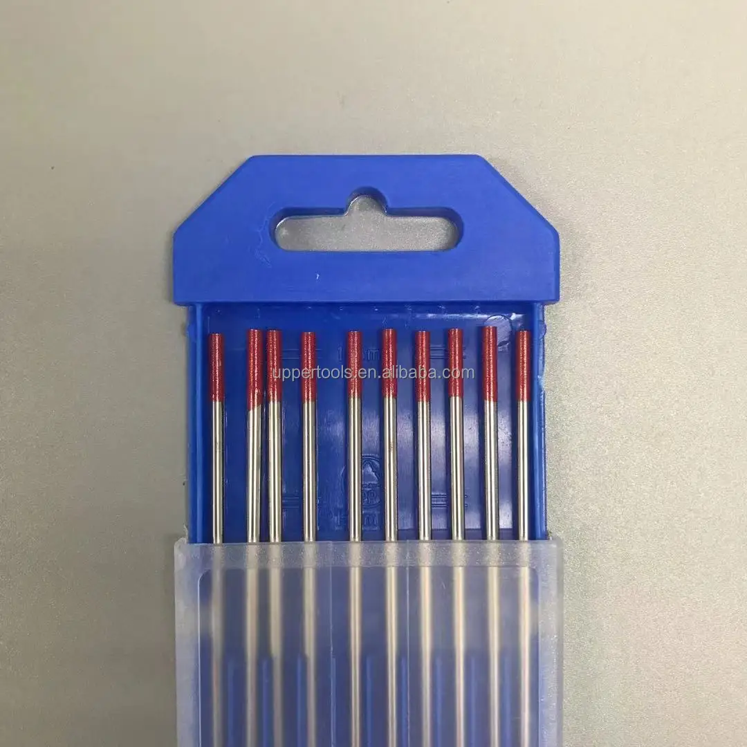 WT20 Tungsten Electrodes for TIG Welding - Red Tip 2% Thoriated 2.4mm*175mm