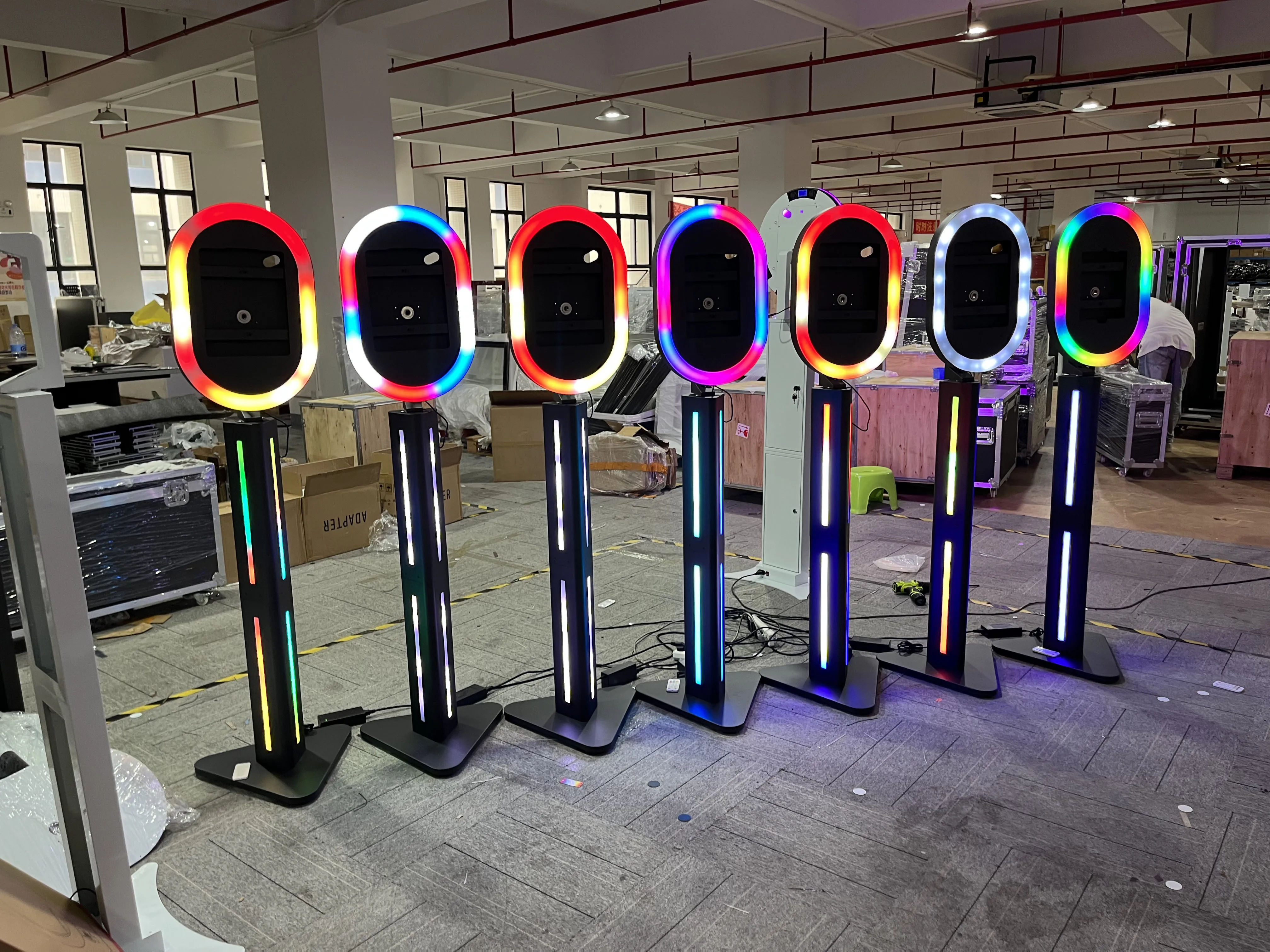 New Arrival Ipad Photo Booth Portable Dslr Selfie Booth Ring Light ...