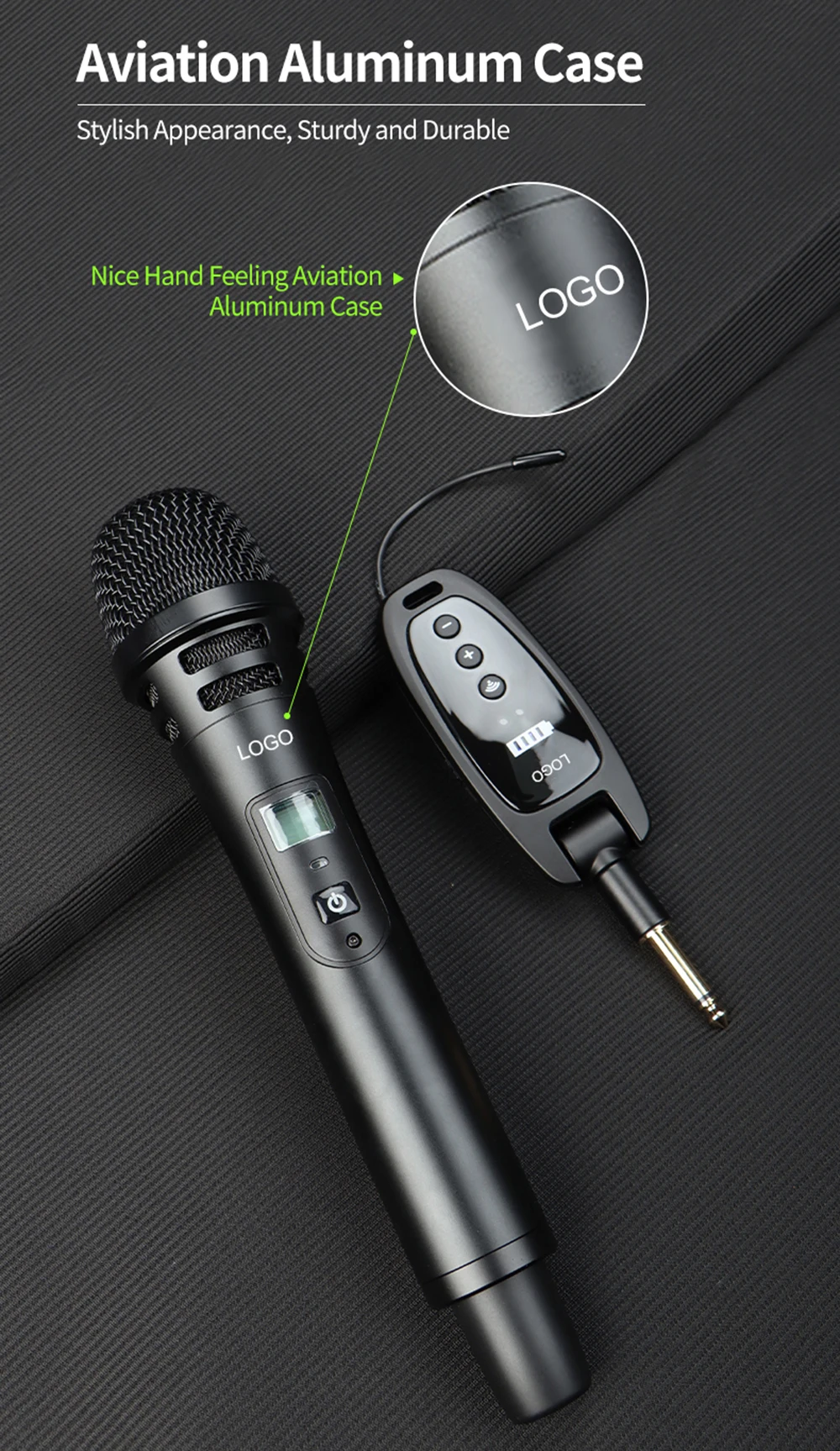 U50 Acoustic UHF Wireless Microphone System - Dual Mic Support for High ...