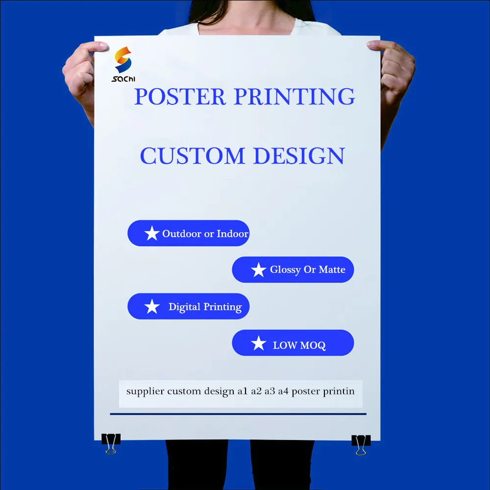 Factory Custom A0 A1 A2 A3 Waterproof 24 X 36 Paper Vinyl Poster ...