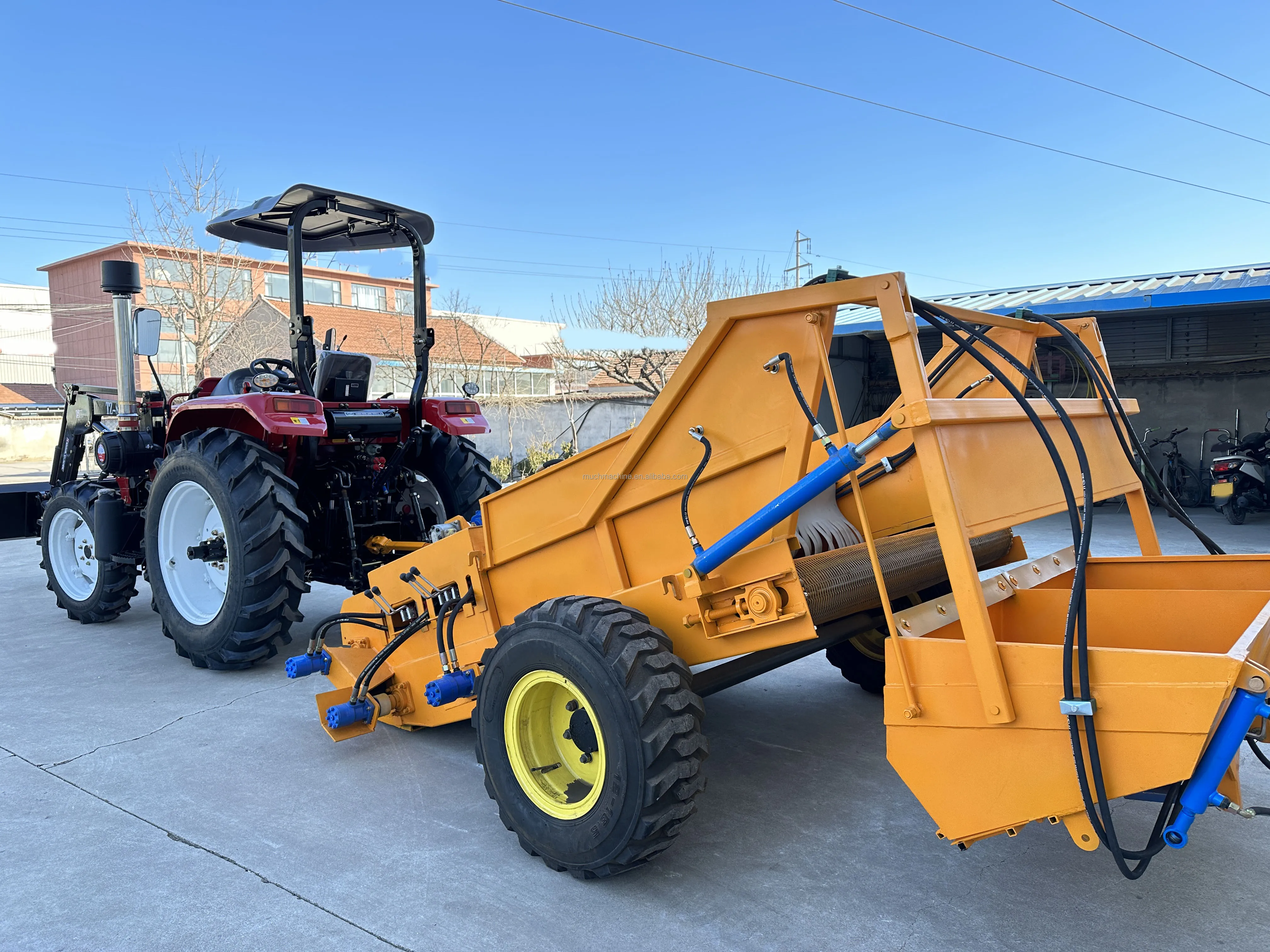 Beach Cleaner Machine Sand Beach Sand Cleaner 50HP Tractor Sand&soil ...