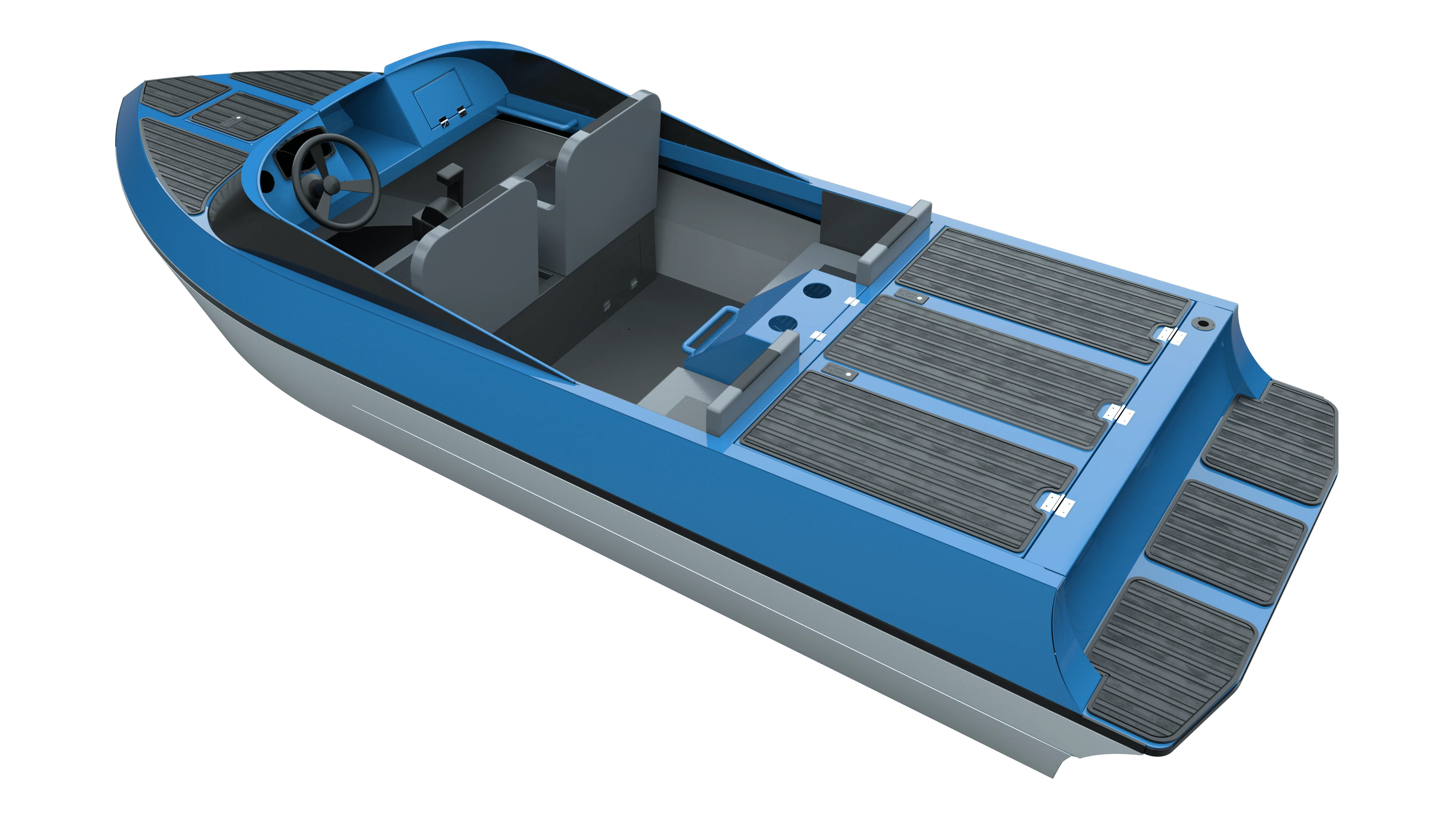 All-welded Aluminum Jet Drifting Racing Boat for Sale