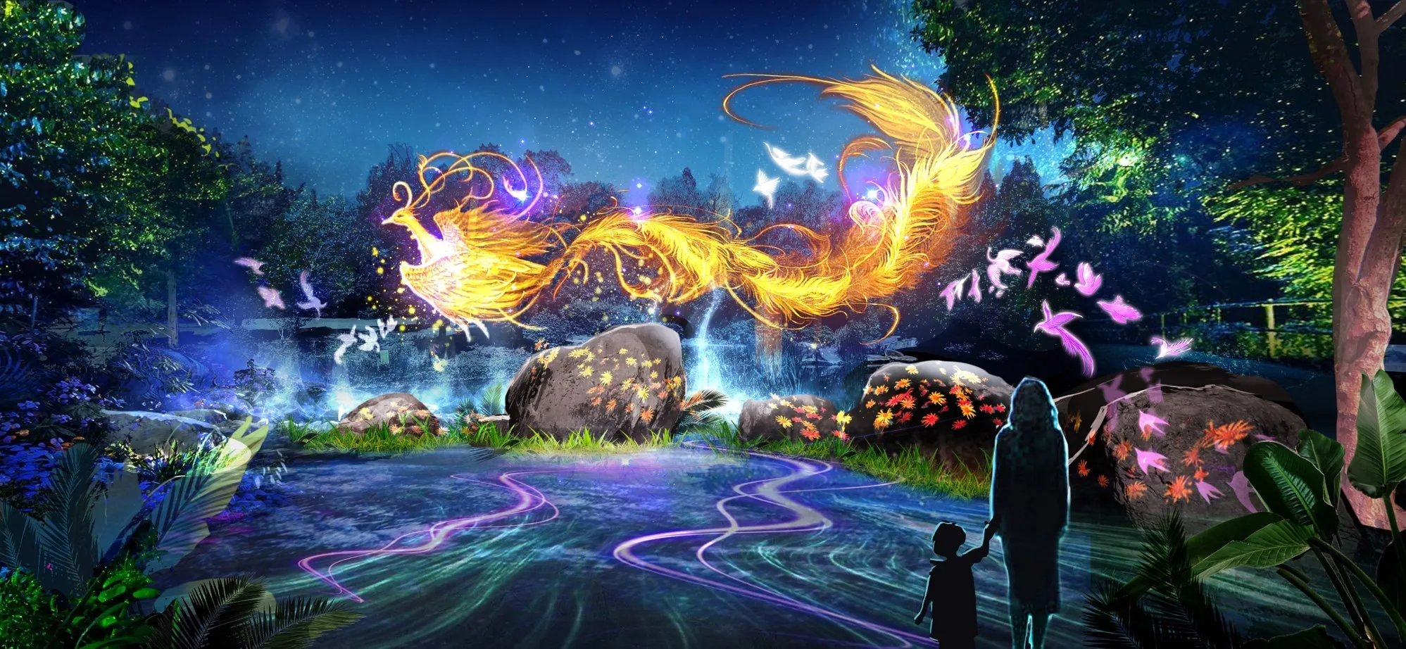 Customized Outdoor Forest 3d Mapping Interactive Projector Immersive ...