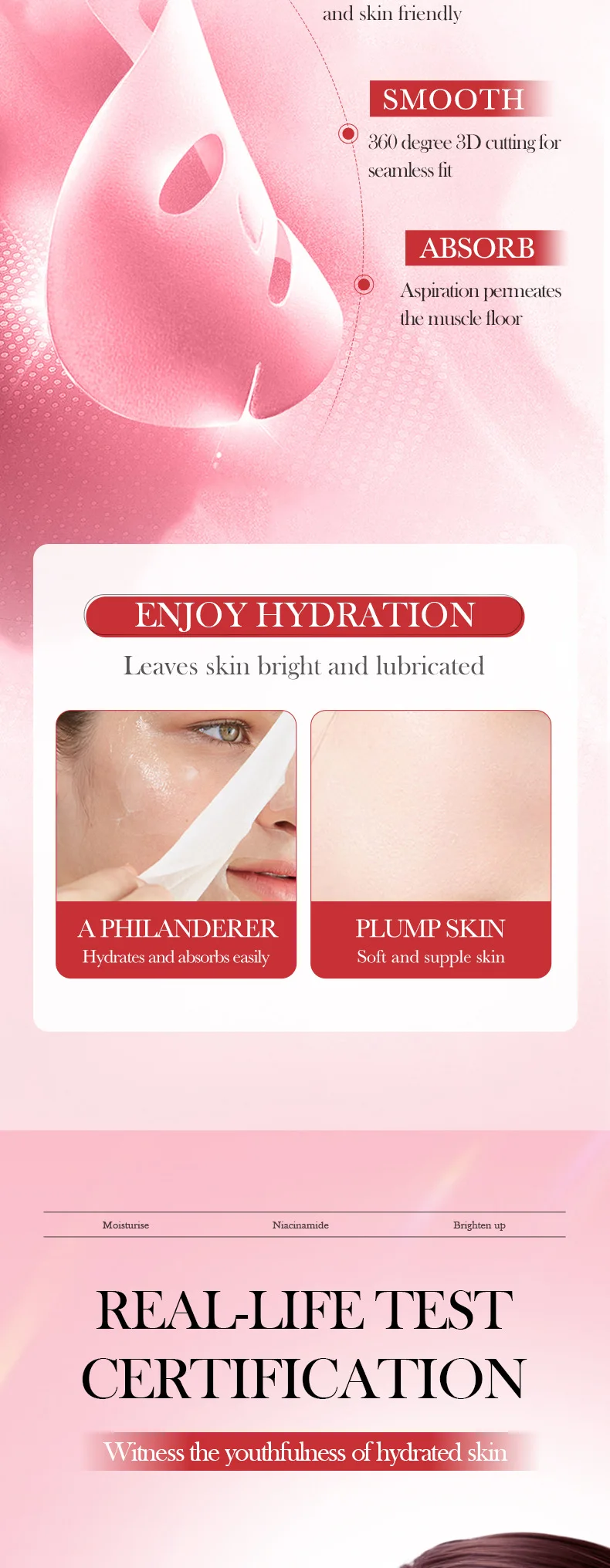 SADOER Face Sheet Masks - Hydrating and Firming Essentials