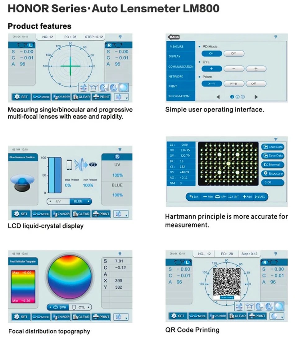 High Quality Optical Focimeter Ophthalmic Equipment Automatic Digital ...