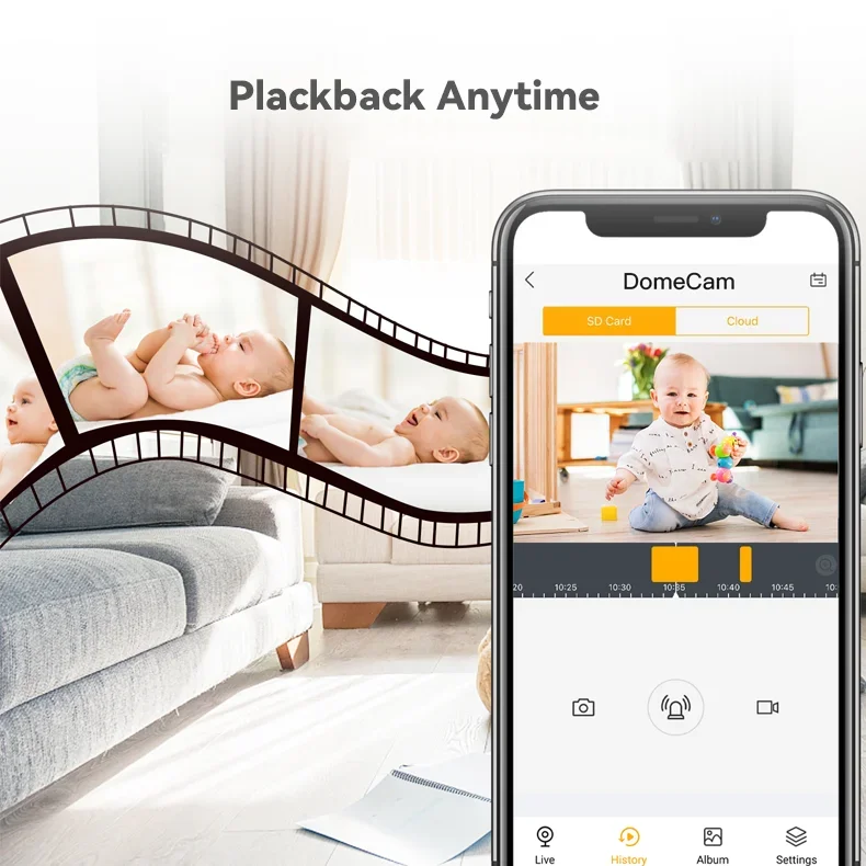 LDA Full HD Wi-fi Mini Surveillance Network Camera Motion Detection ...