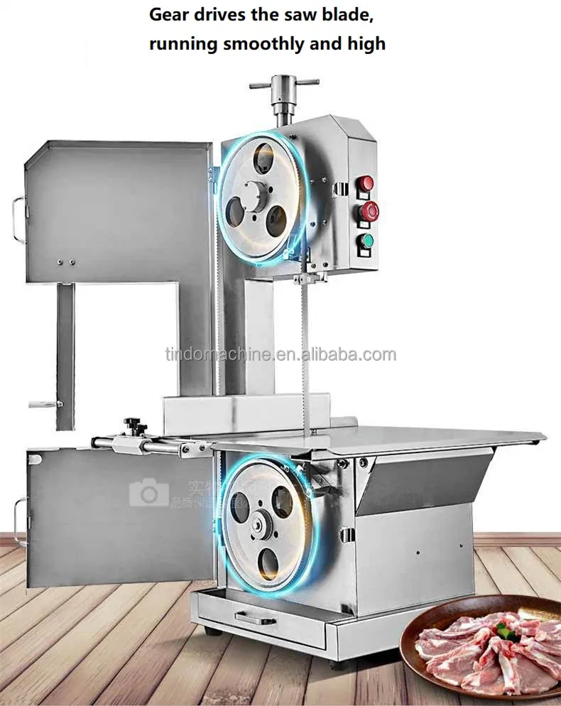 Industrial Electric Frozen Meat Band Saw High Efficient Fish Meat ...