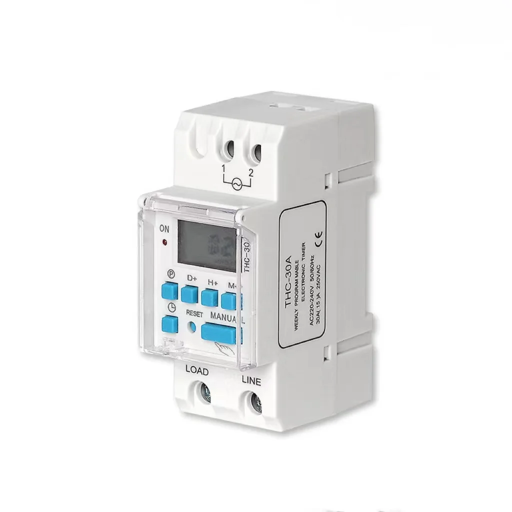 T H C-30a Electronic Timer Weekly Lcd Control Digital Time Switch Din ...