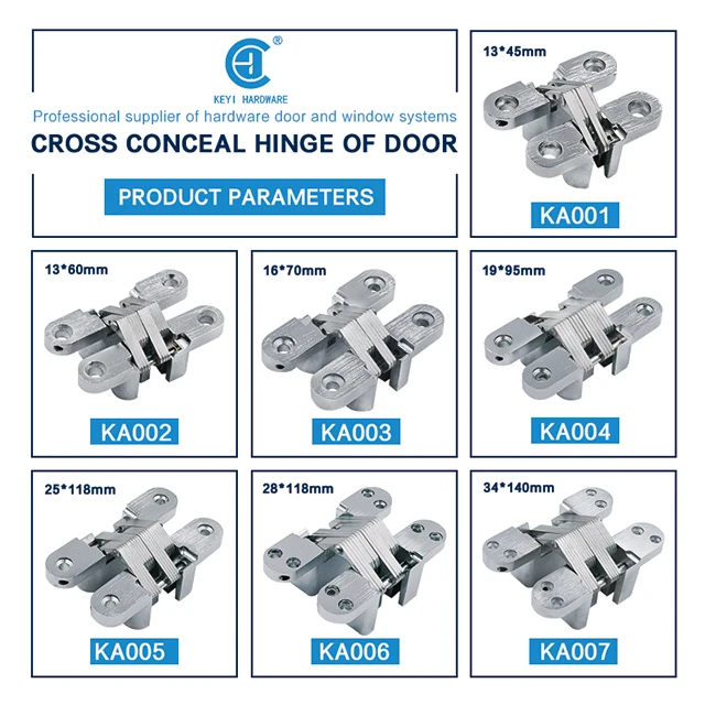 KEYI Hardware - Durable Concealed Hinges for Doors & Windows