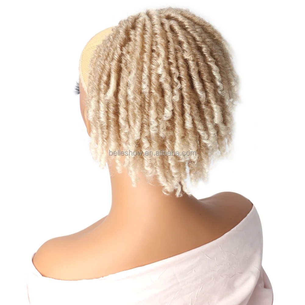 Black Dreadlock Curly Drawstring Ponytail Hair Extensions