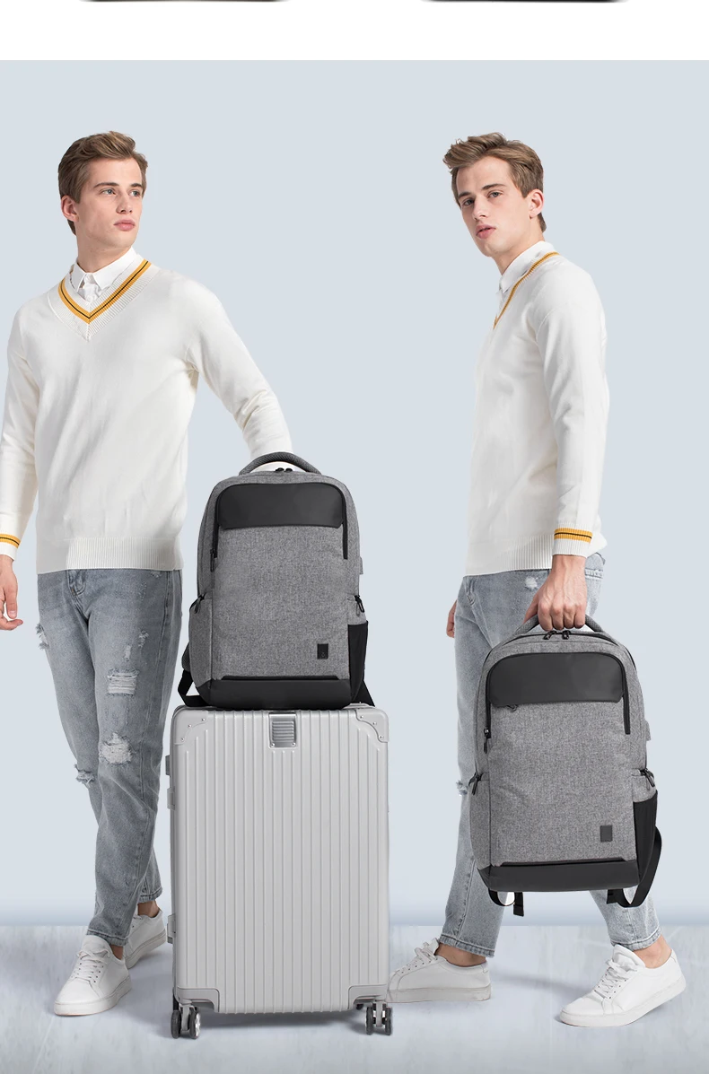 High-end Men's Business Laptop Backpack With Usb Leisure Hiking ...