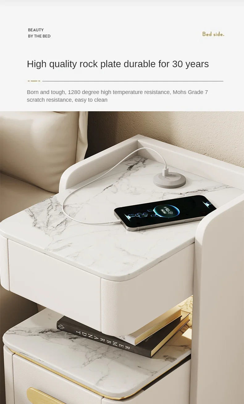 Smart Bedside Table - Intelligent Storage for Your Room