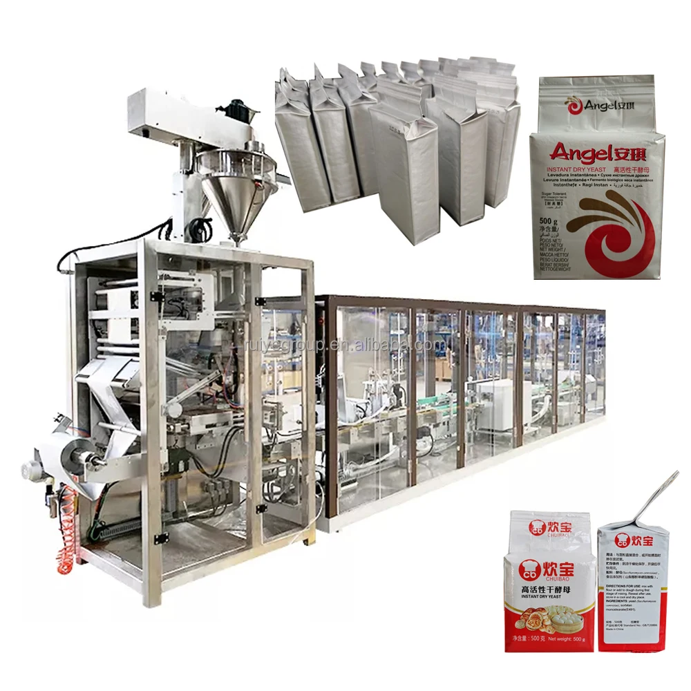 Automatic Brick Type Bag Vacuum Packing Bagging Machine for Dry Yeast ...
